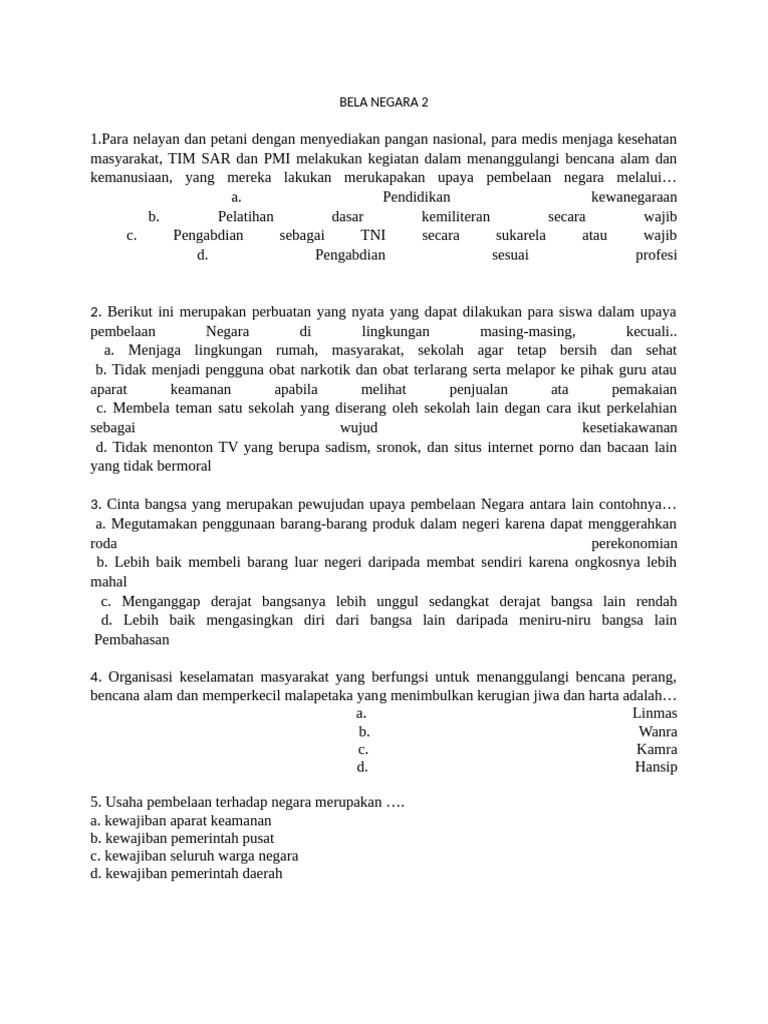 Bela Negara 2 | PDF