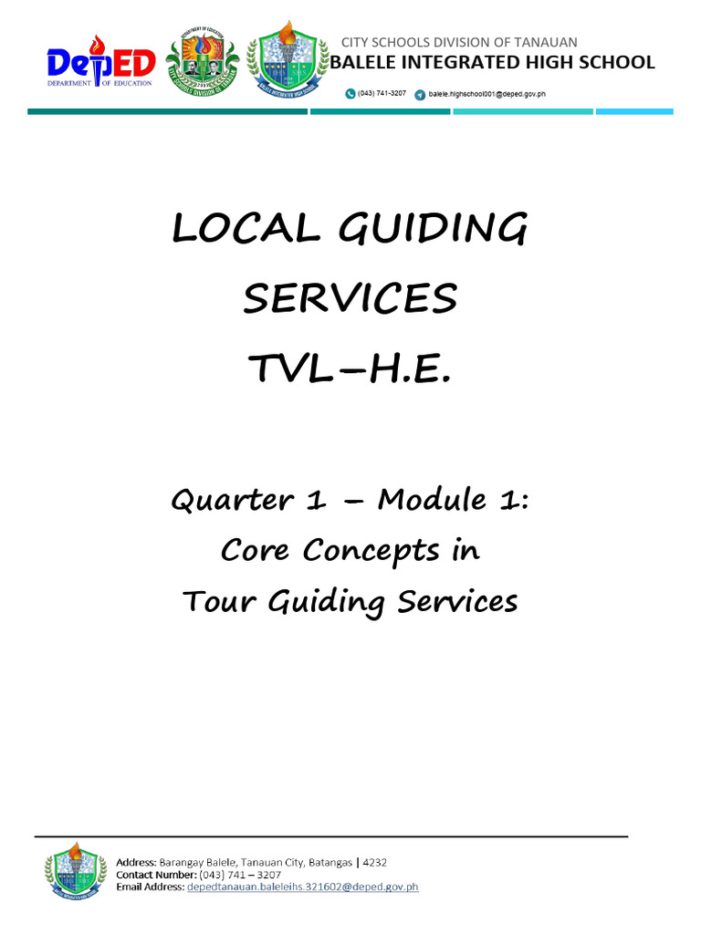 Local Guiding Services - Q1 - Module 1 | PDF