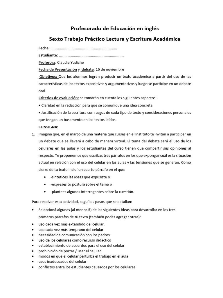 6to parcial LEA ingles | PDF