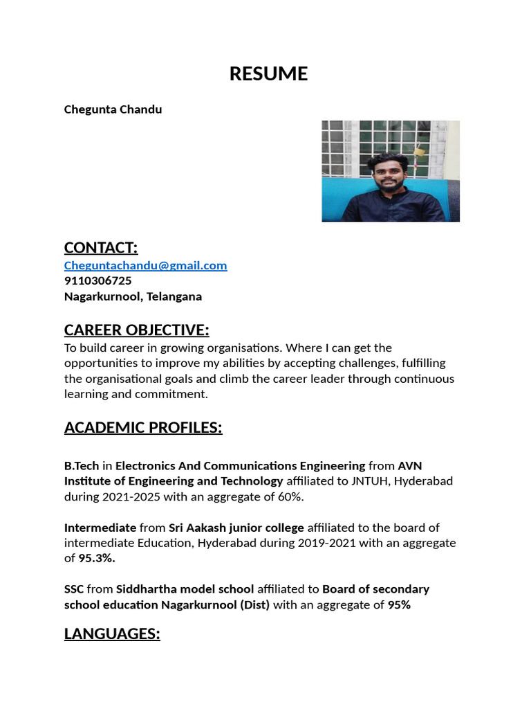 Chegunta Chandu | PDF