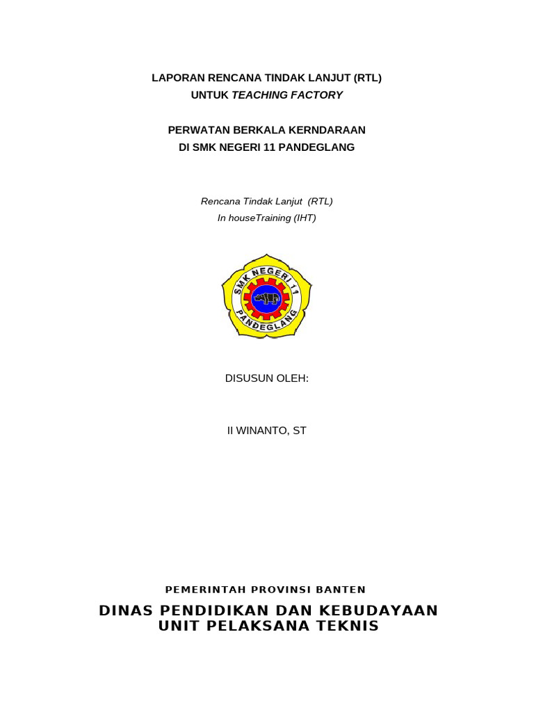 LAPORAN RTL PENYUSUNAN PROPOSAL TEFA Iiw | PDF