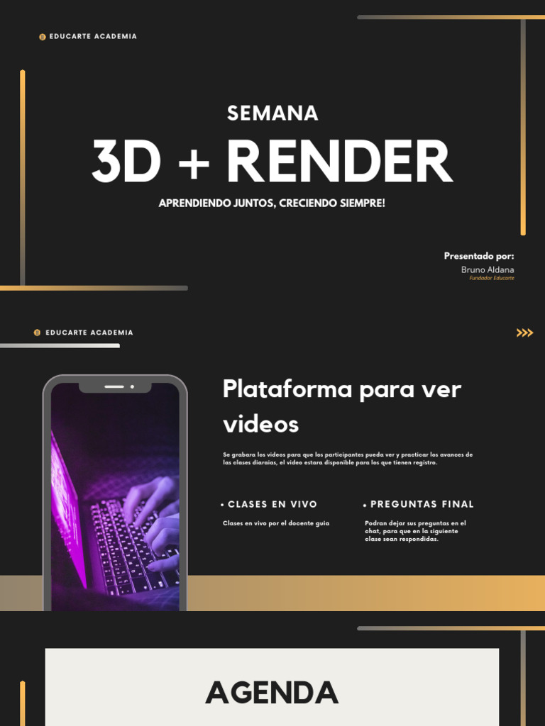 EDUCARTE_SEMANA 3D+RENDER | PDF | Autodesk Revit | modelado 3D