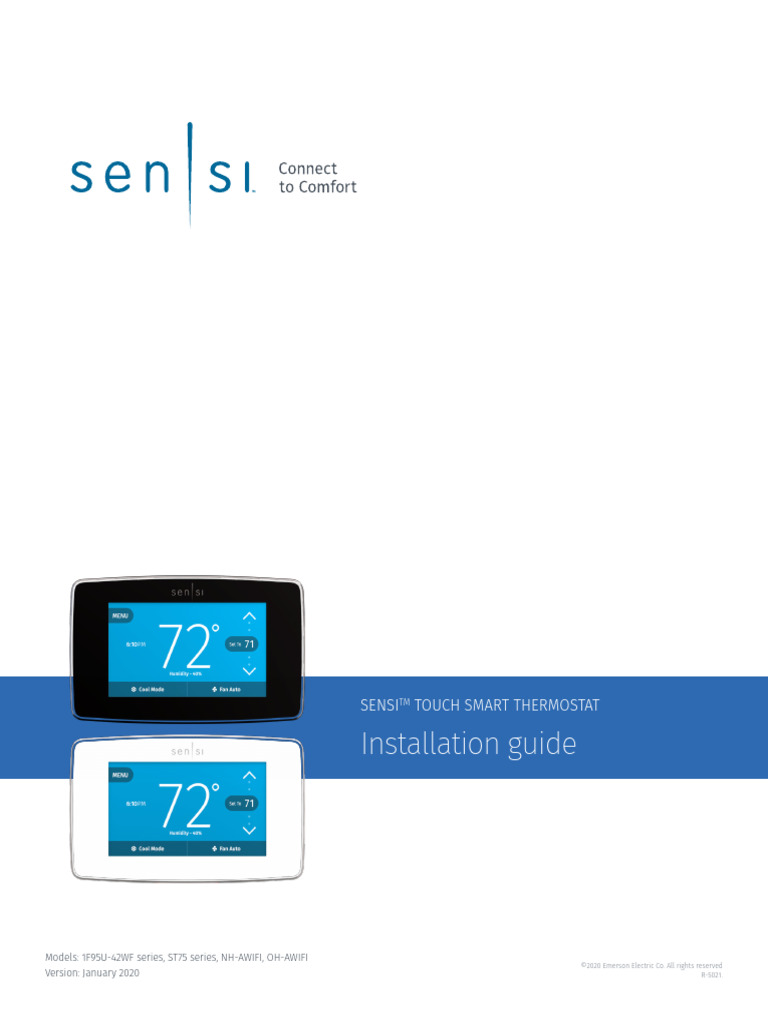 Sensi Thermostat Install Guide | PDF | Ios | Mobile App