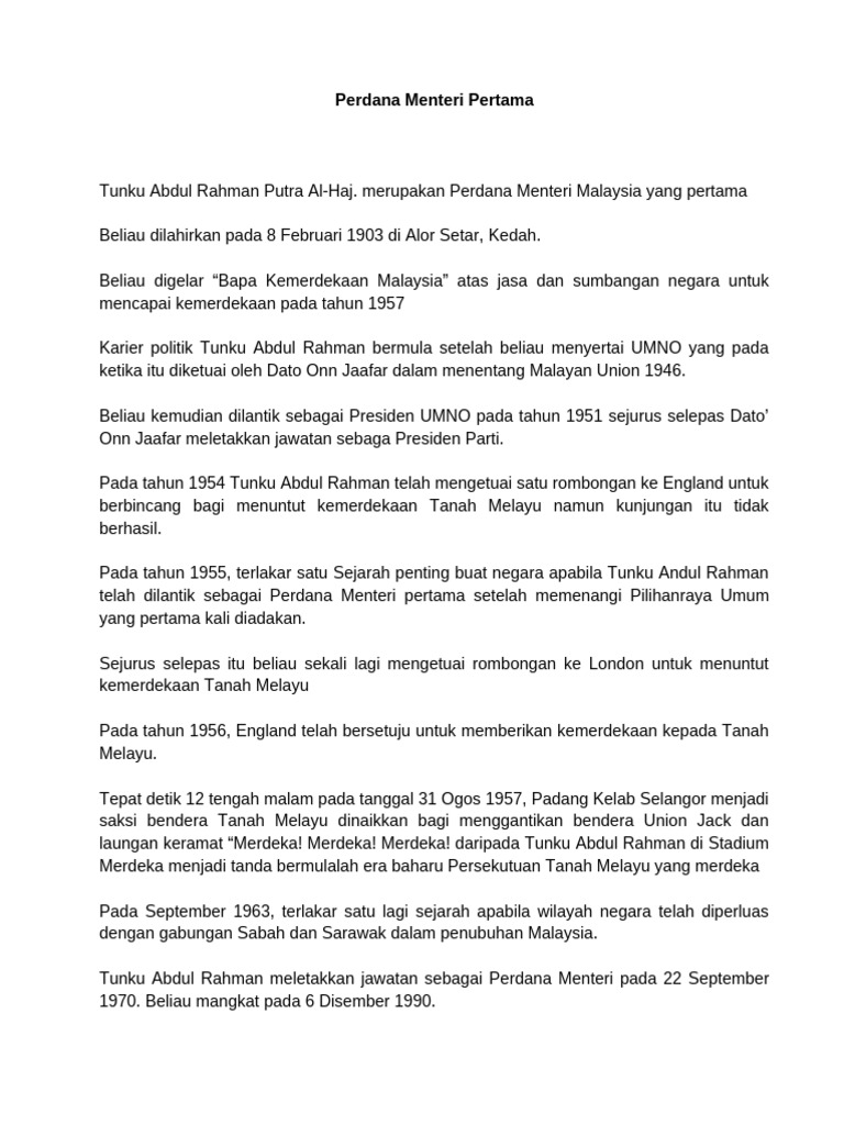 Perdana Menteri | PDF