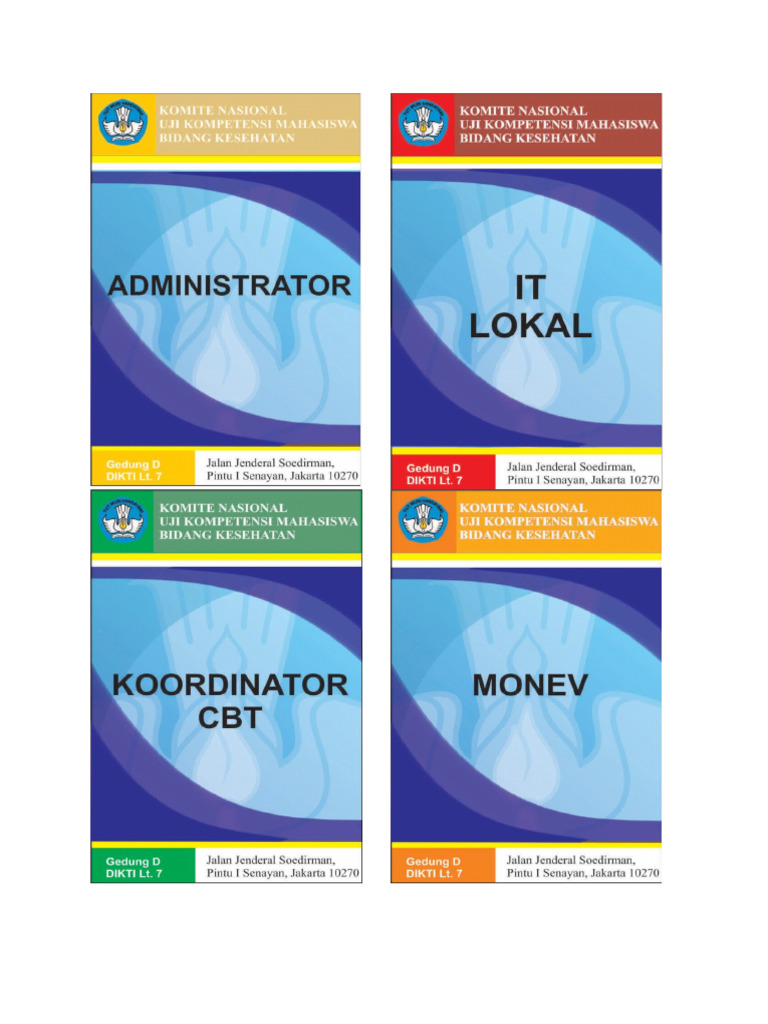 NAME TAG PENGAWAS | PDF