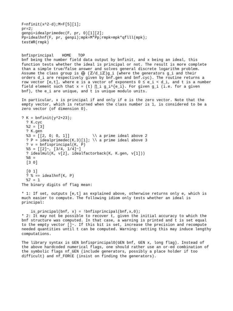 BNF Is Principal | PDF