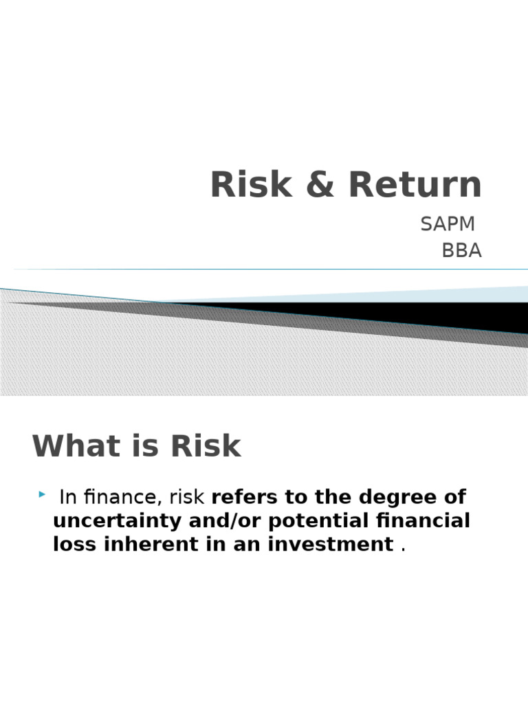 Risk & Return | PDF