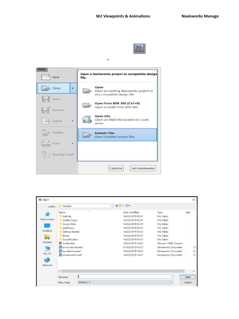 2 Navisworks Handout - Viewpoint and Sectioning | PDF | Rendering ...