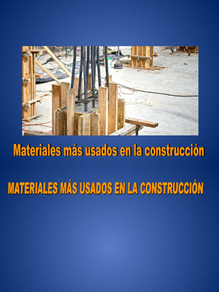 Materiales Más Usados en La Construcción | PDF
