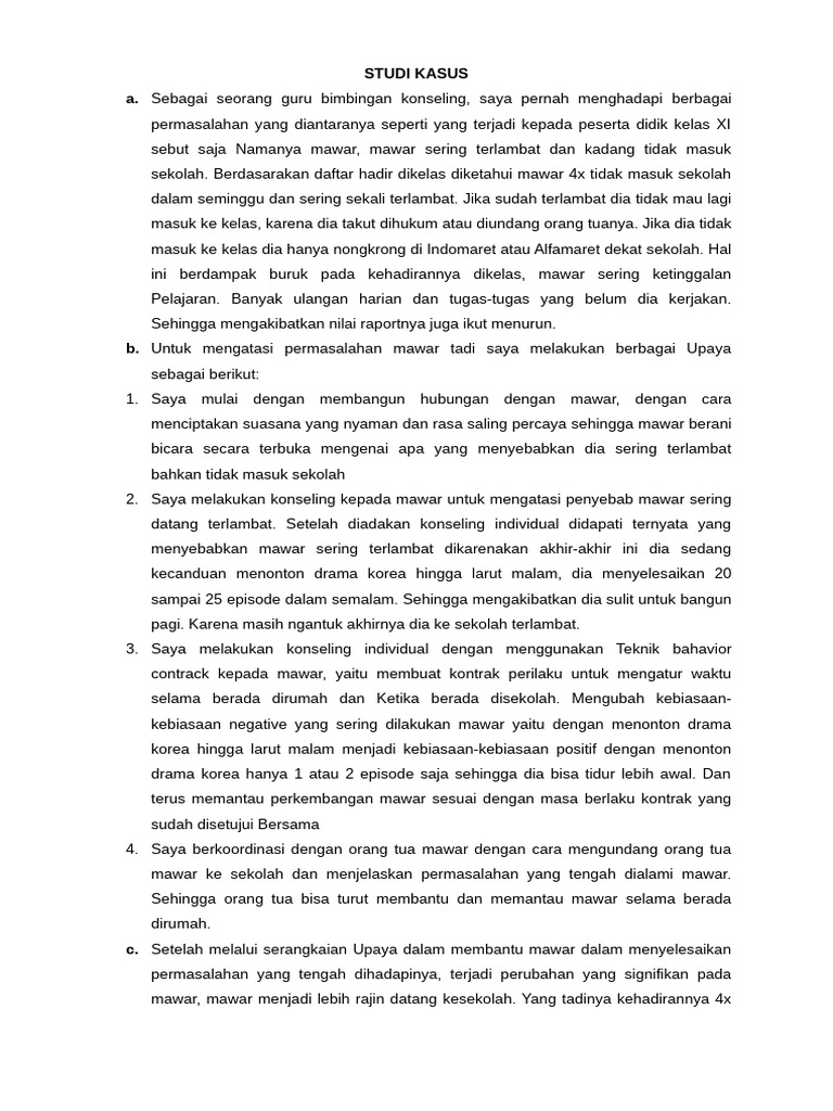 STUDI KASUS 1 | PDF
