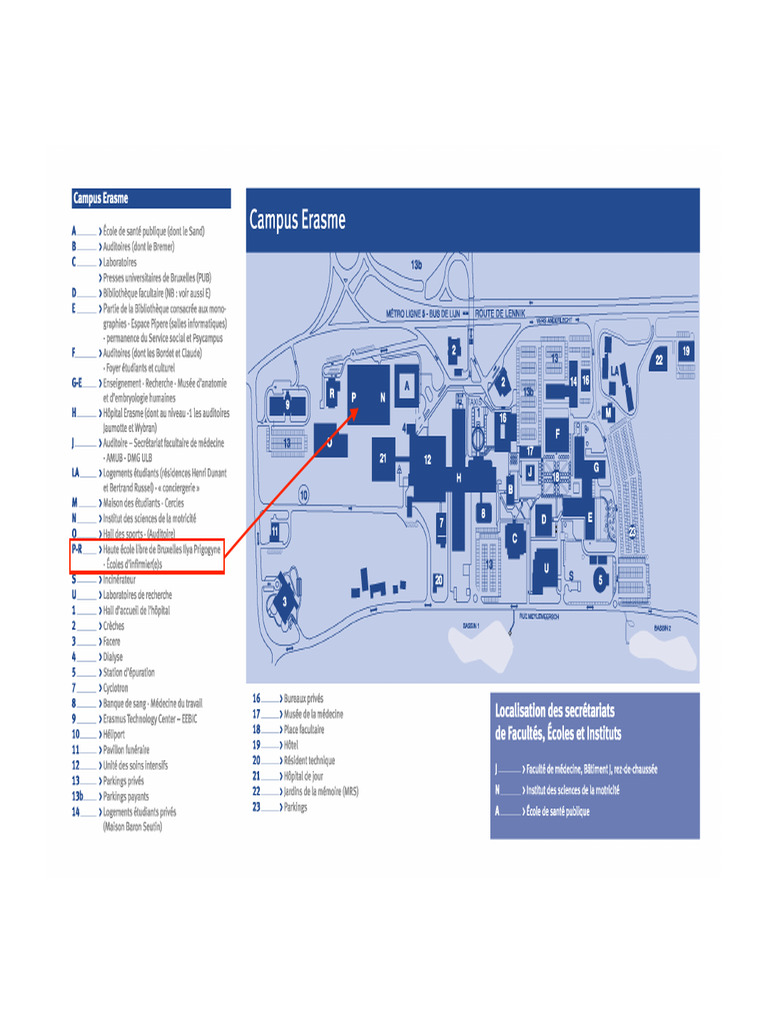 Plan Campus Erasme | PDF