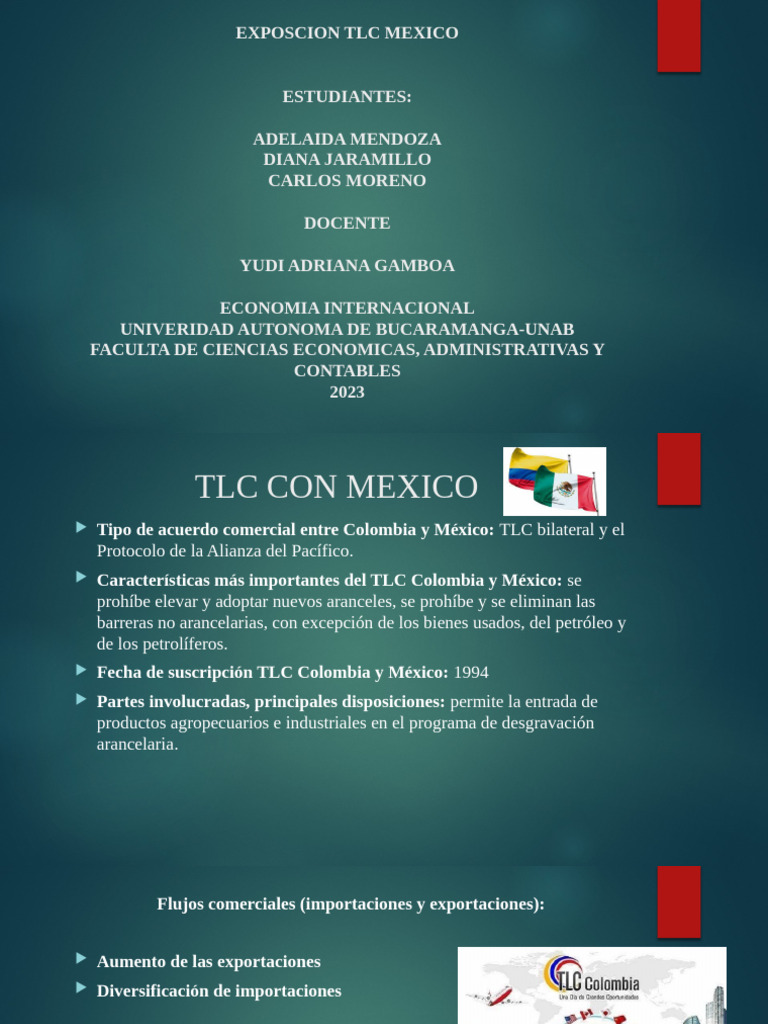 Exposcion TLC Mexico | PDF | Tratado de Libre Comercio Norteamericano | México