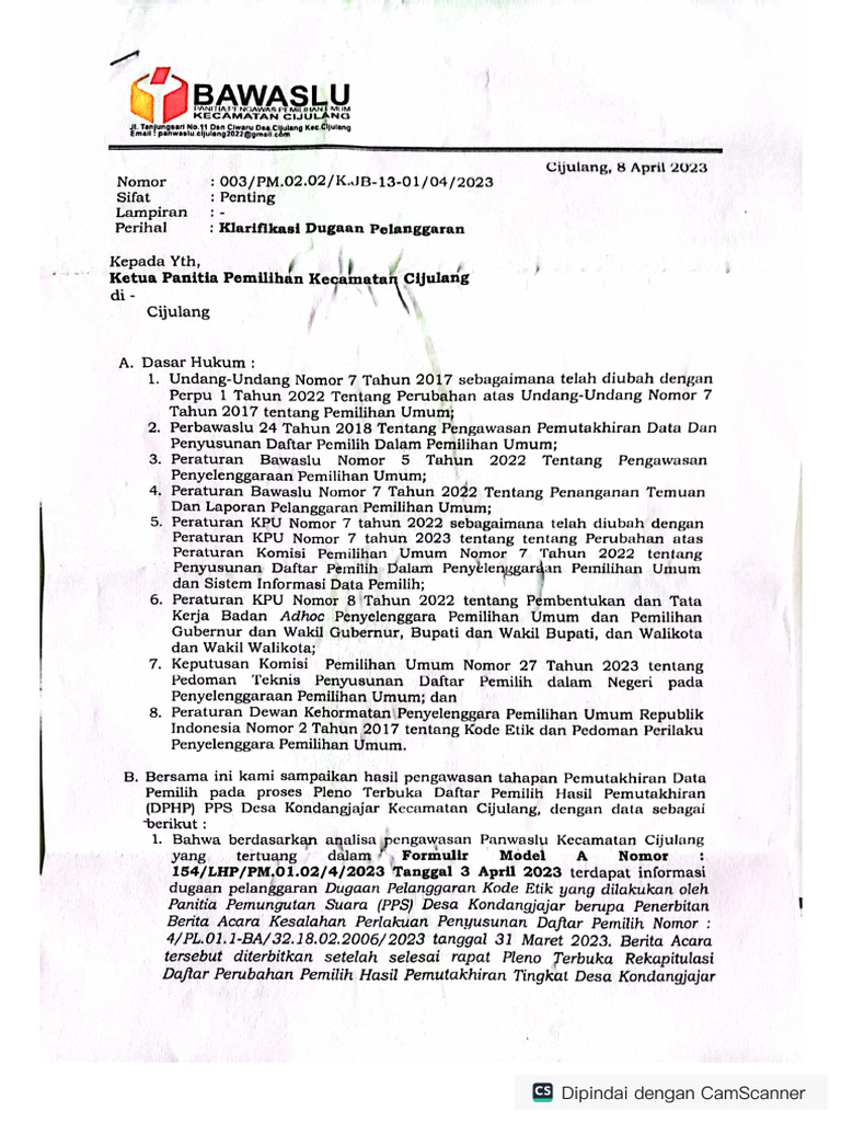 Klarifikasi PPS Koja | PDF