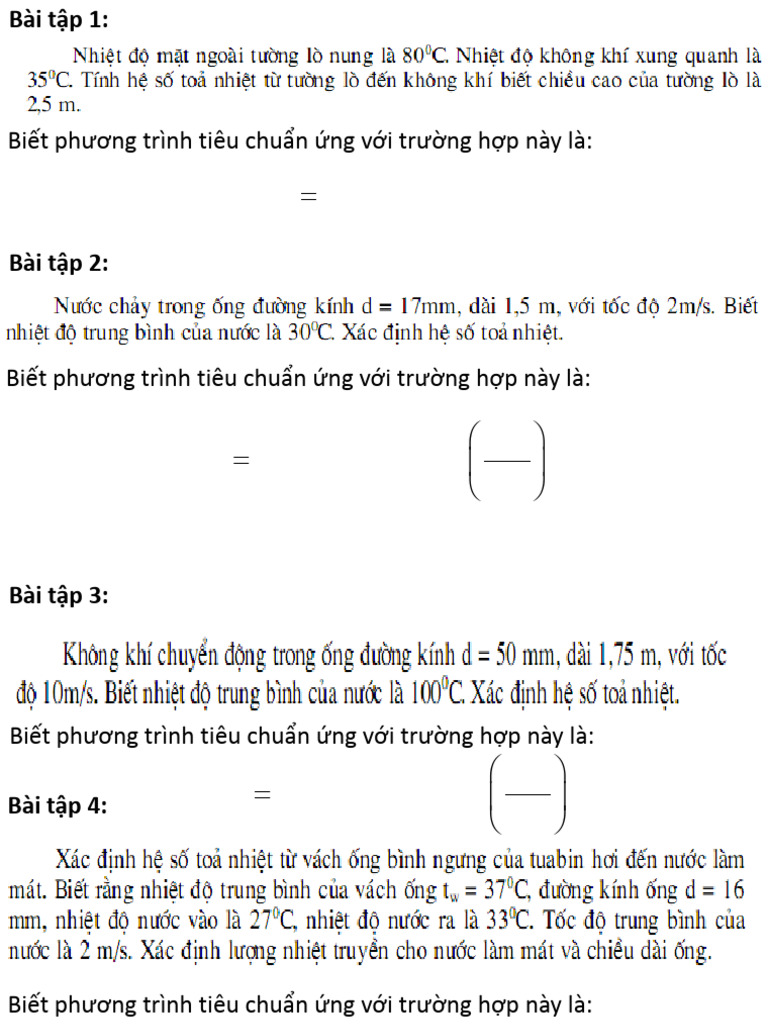 Bai Tap Chuong 2 - Doi Luu | PDF