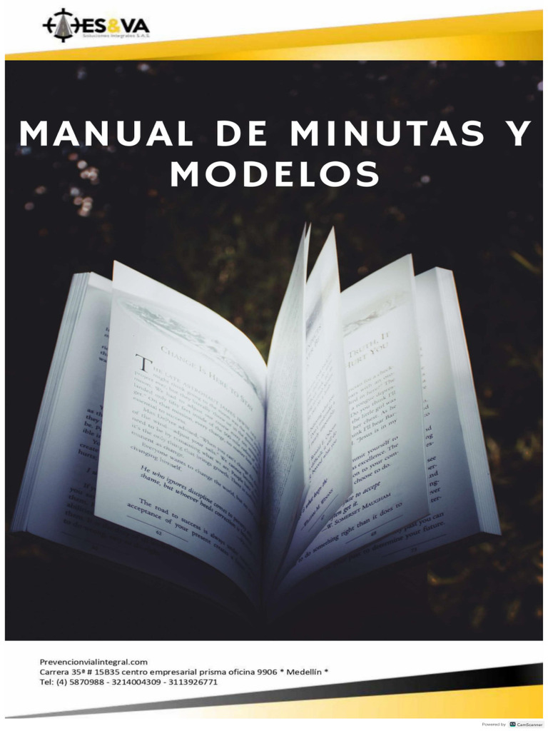 MANUAL MINUTAS Y MODELOS .pdf | PDF