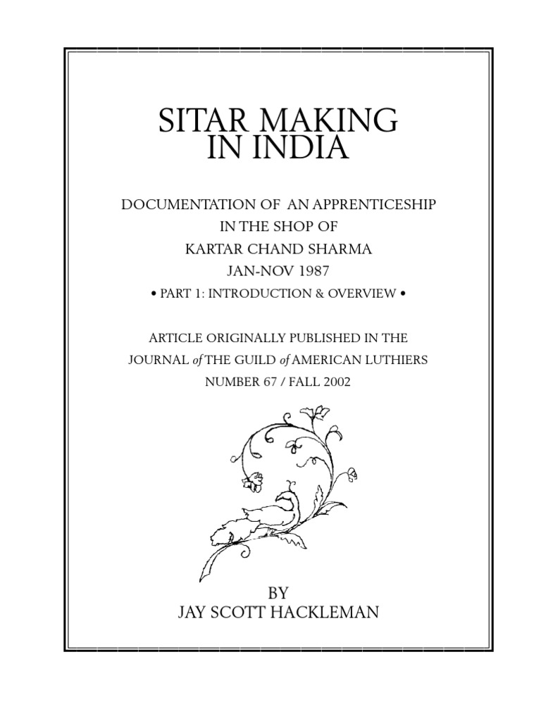 Sitar Making | PDF
