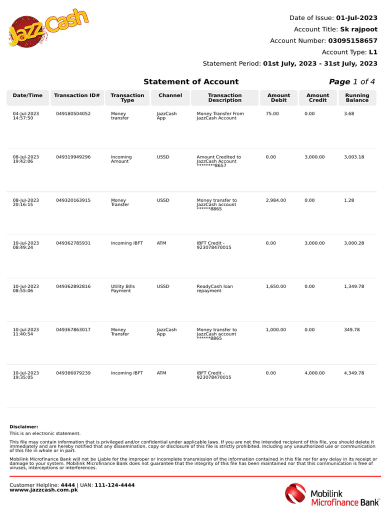 Documents AccountStatement | PDF | Credit Card | Debit Card