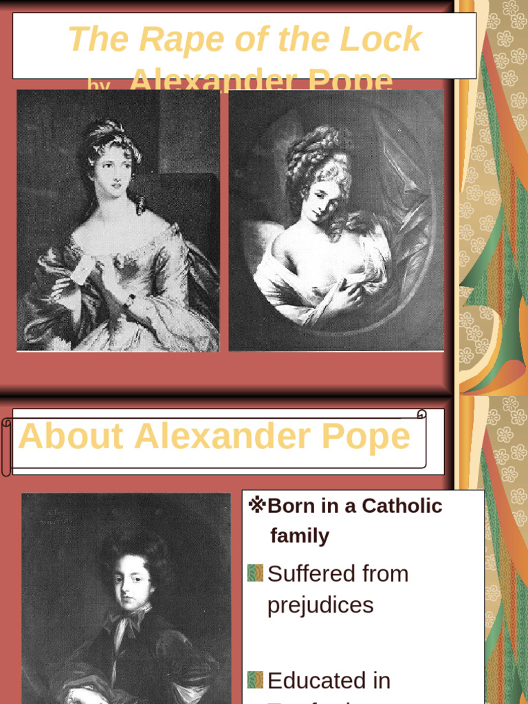 The Rape of the Lock introduction | PDF | Alexander Pope