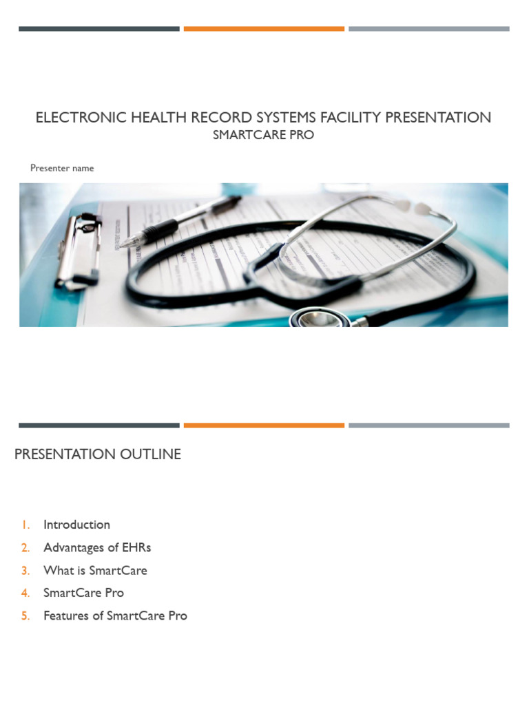 SmartCare Pro EHR System Overview | PDF | Electronic Health Record ...