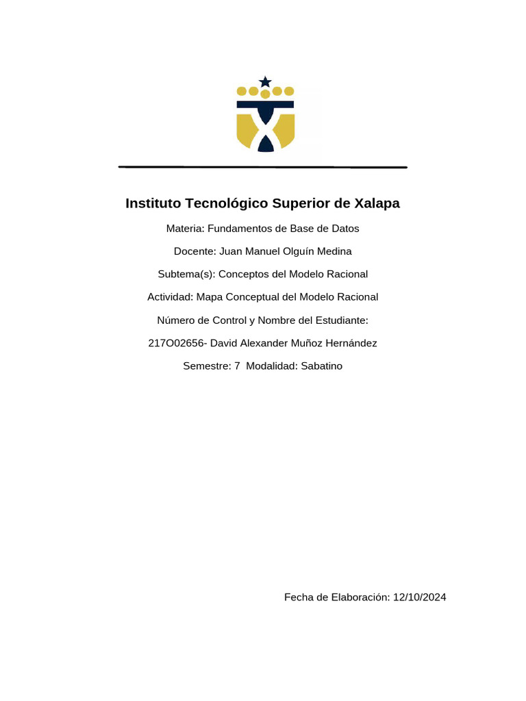 Mapa Conceptual del Modelo Racional | PDF