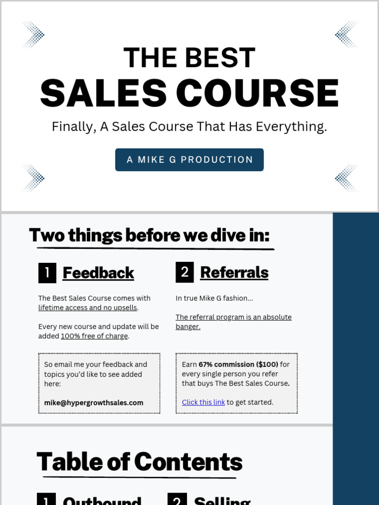 Ultimate Sales Course by Mike G | PDF | Linked In