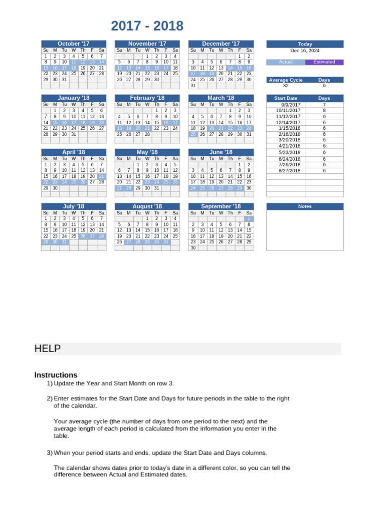 menstrual-cycle-calendar | PDF