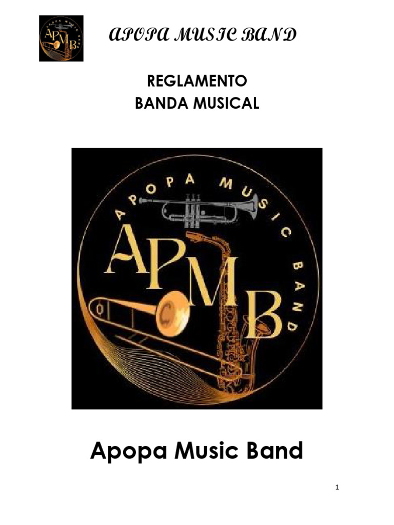 Reglamento Interno de Banda Musical APMB | PDF | Disciplinas
