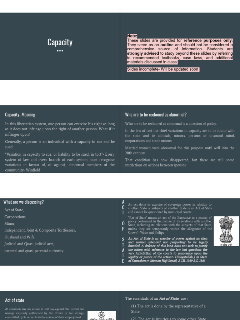 3 Capacity To Sue and Be Sued | PDF | Tort | Legal Liability