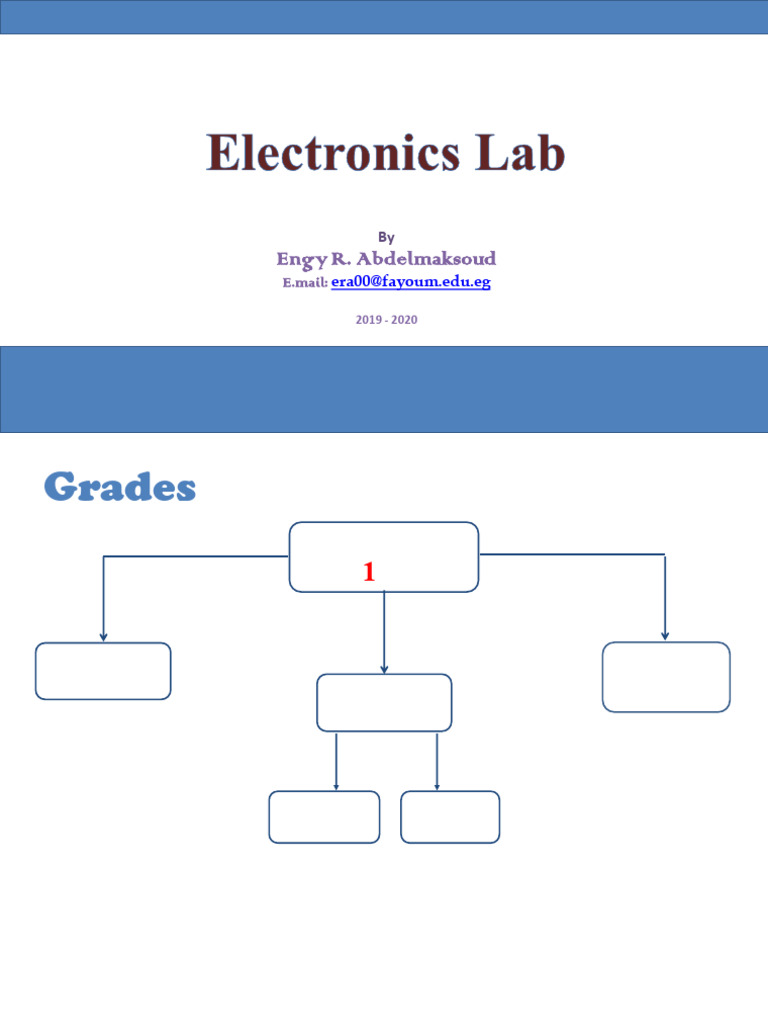 Electronics Lab 1 | PDF | Voltage | Electrical Network