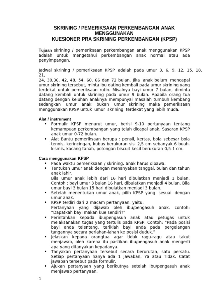 SKRINING_PEMERIKSAAN_PERKEMBANGAN_ANAK_M (1) | PDF