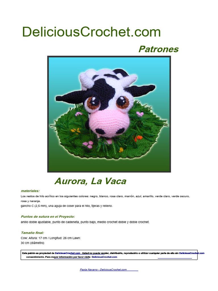 [DC] Vaca_Aurora the Cow - Ing.en.Es | PDF | Tejer
