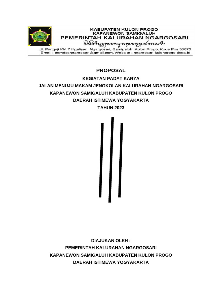 Proposal Makam Petet Danais | PDF