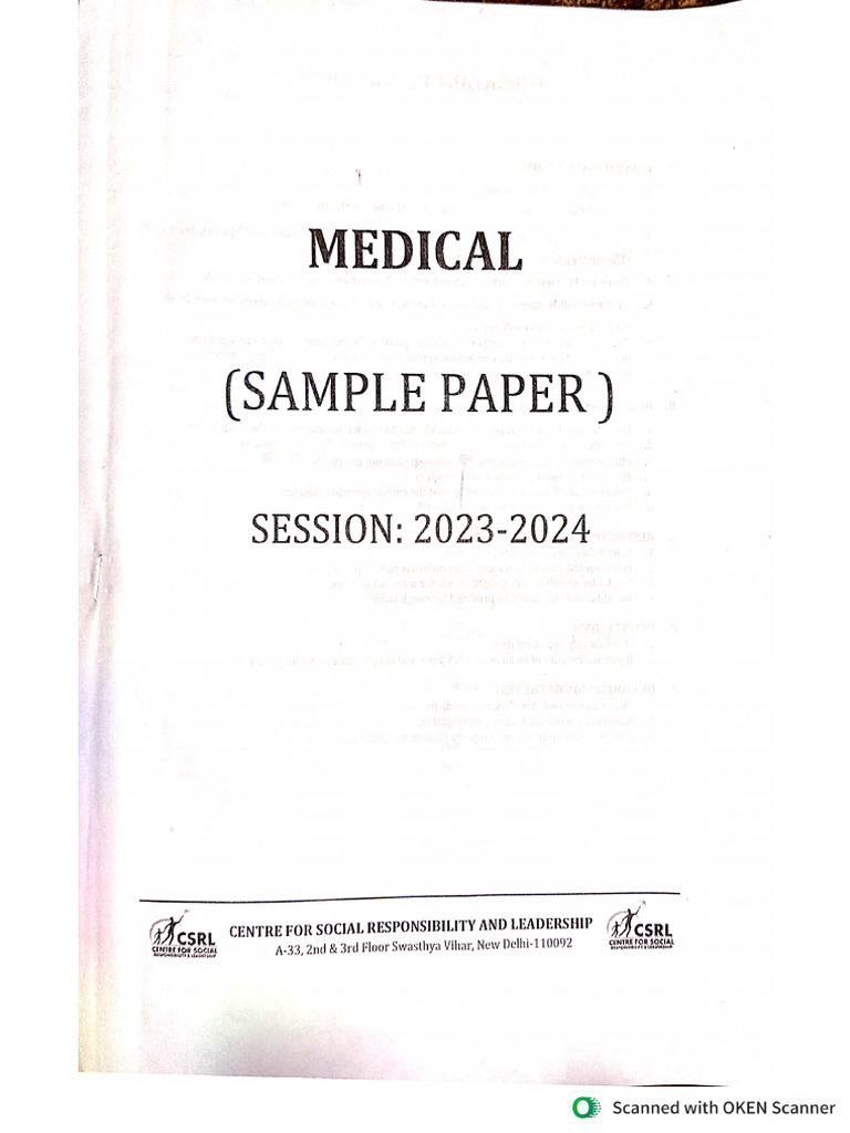 Super 30 Sample Paper | PDF