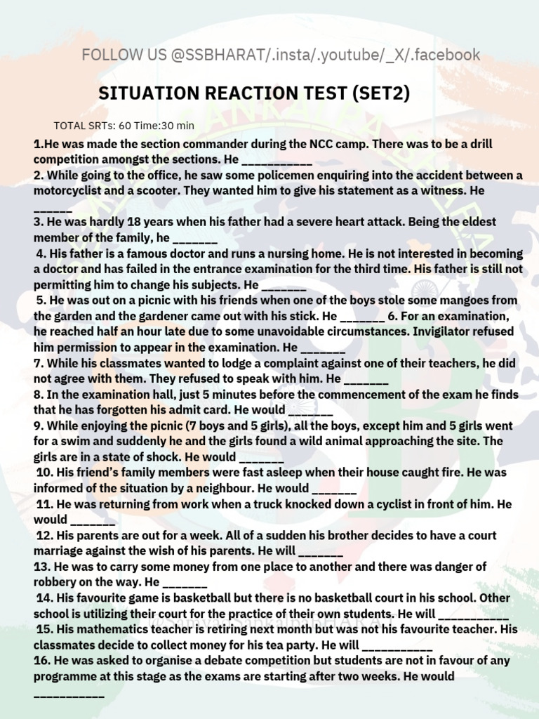 SRT SET 01.pdf | PDF