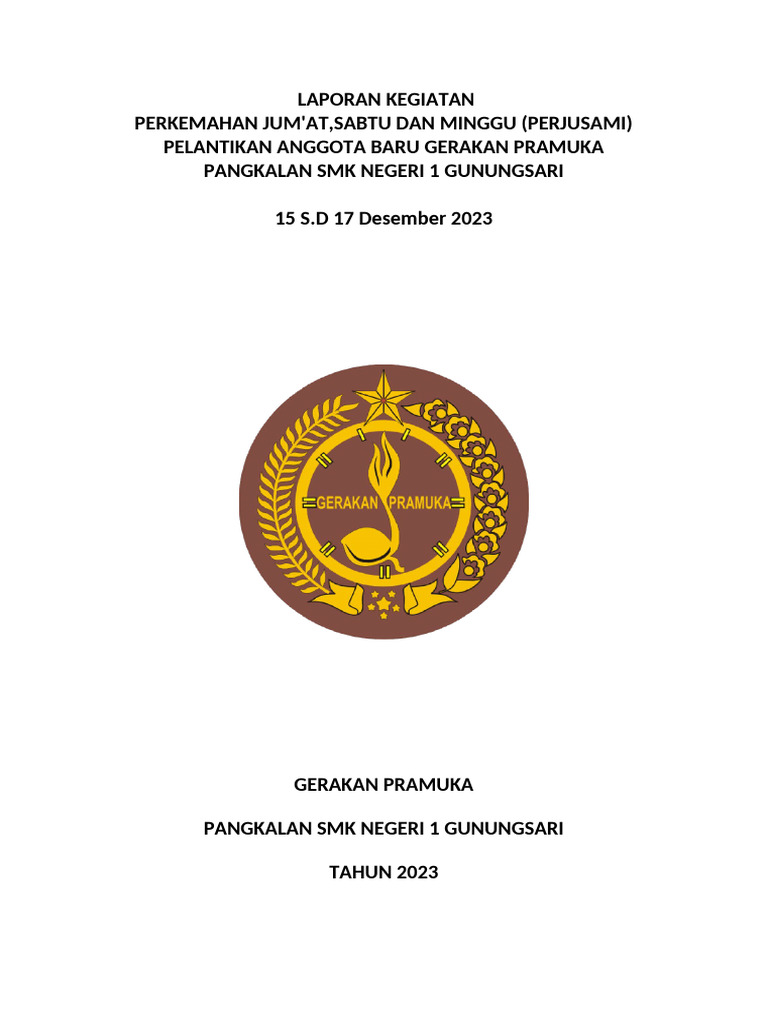 Laporan Kegiatan Perjusami | PDF