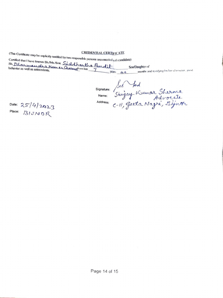 Attestation Form | PDF