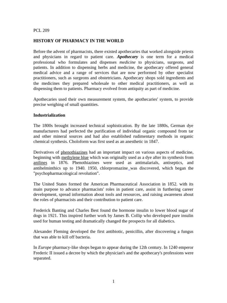 History of Pharmacy in Nigeria and Beyond | PDF | Pharmacy | Pharmacist