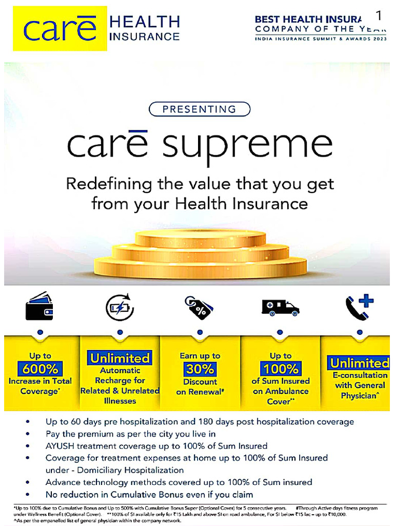 care Supreme plan | PDF