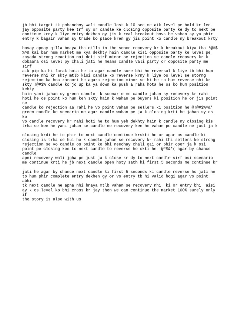 Continuation Candle Rules | PDF