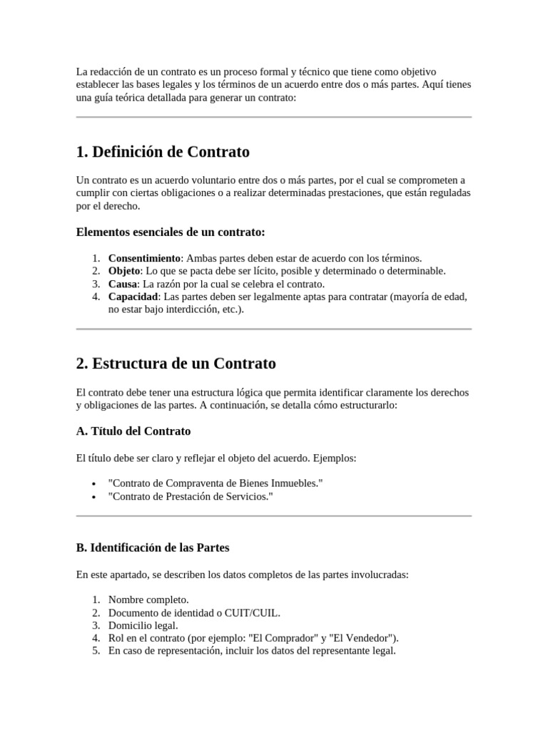Guía para Redactar Contratos Efectivos | PDF | Justicia | Crimen y ...