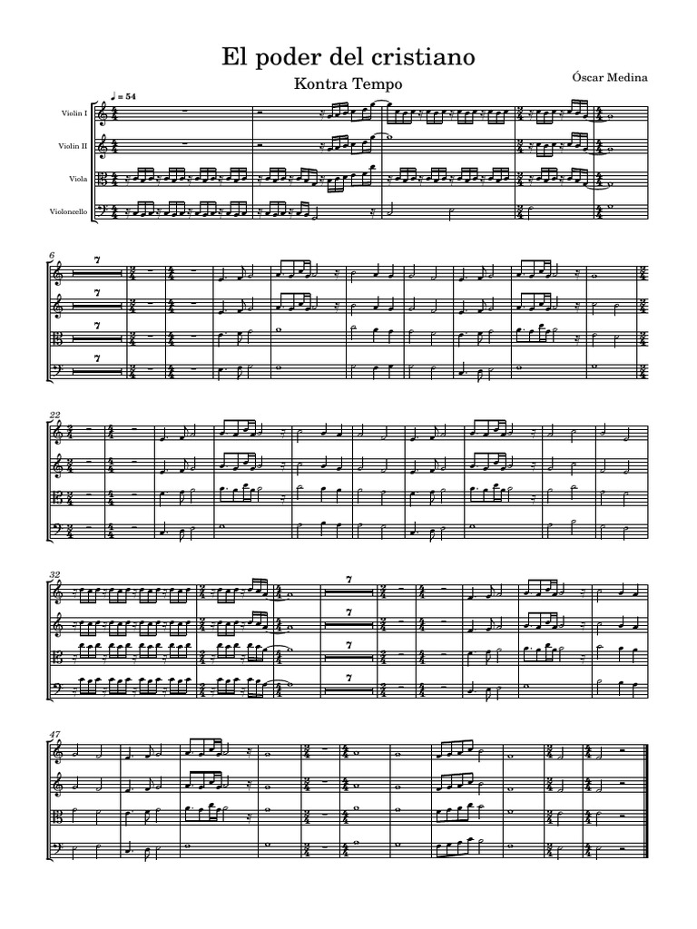 El poder del cristiano-Partitura_y_Partes | PDF | Instrumentos de ...