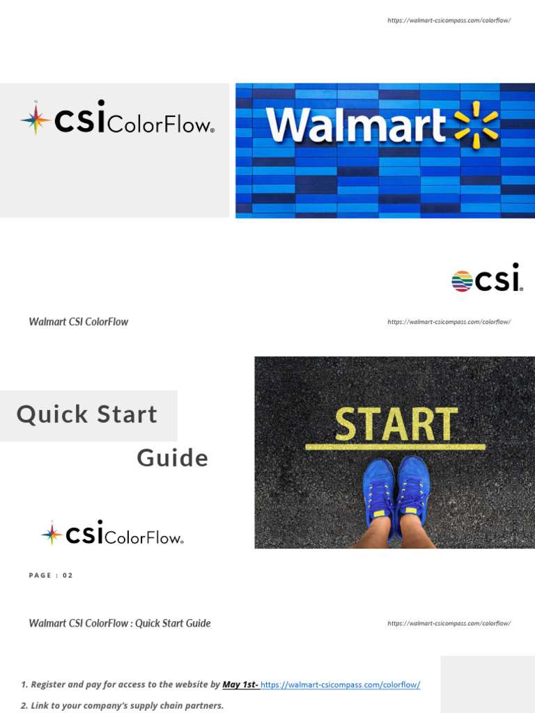 Walmart CSI ColorFlow Quick Start Guide | PDF | Computer Science ...