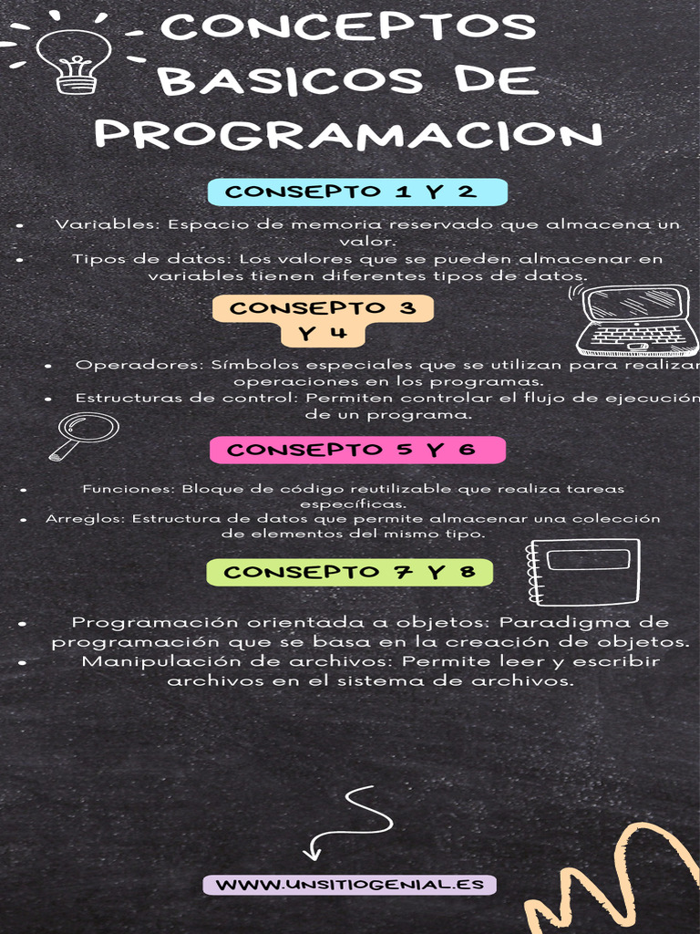 Infografia de Conceptos de Programacion | PDF