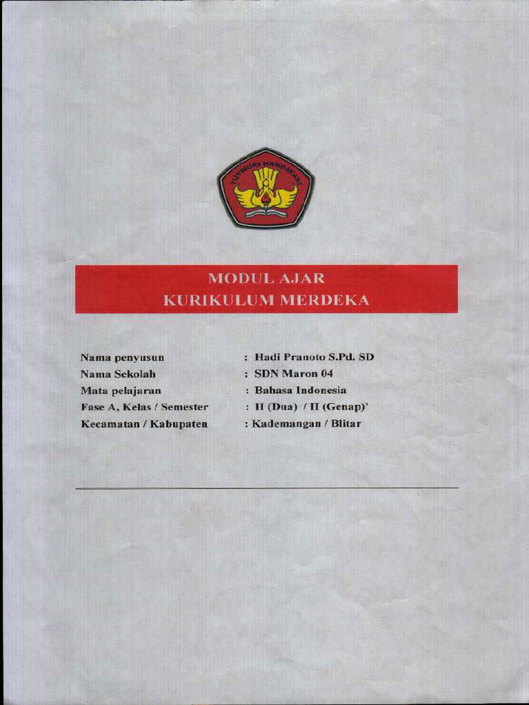 Modul Ajar PMM Hadi Pranoto | PDF