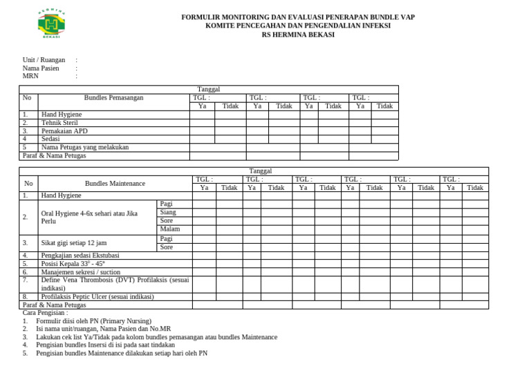 Form Bundle VAP | PDF
