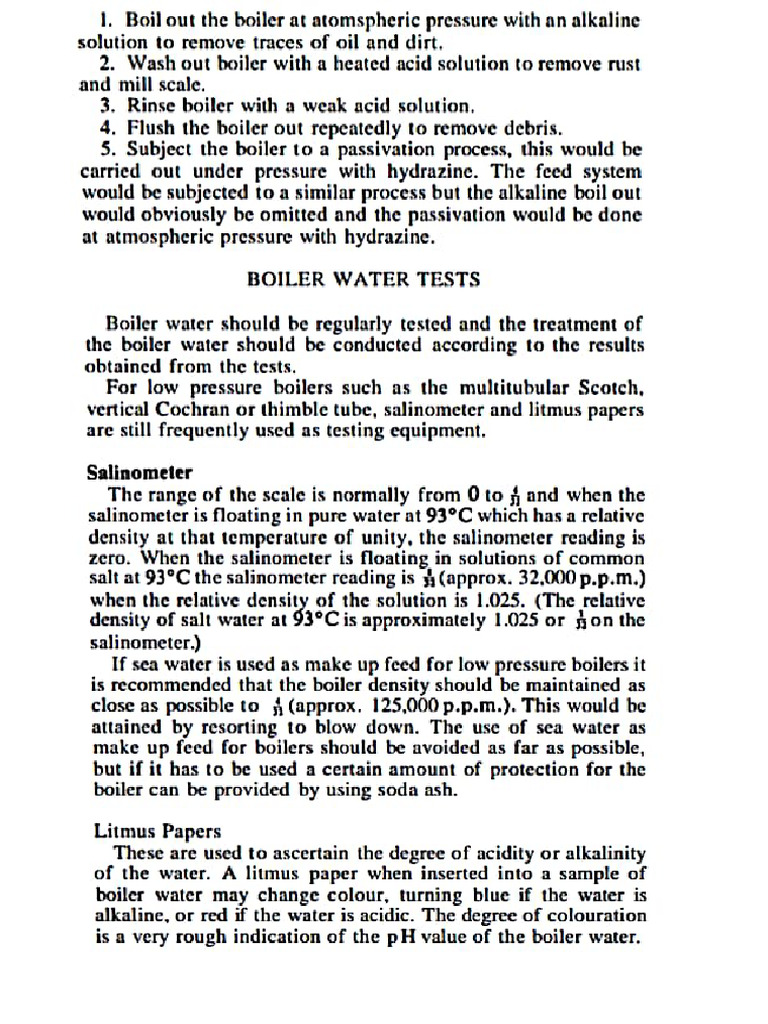 Boiler Water Test | PDF