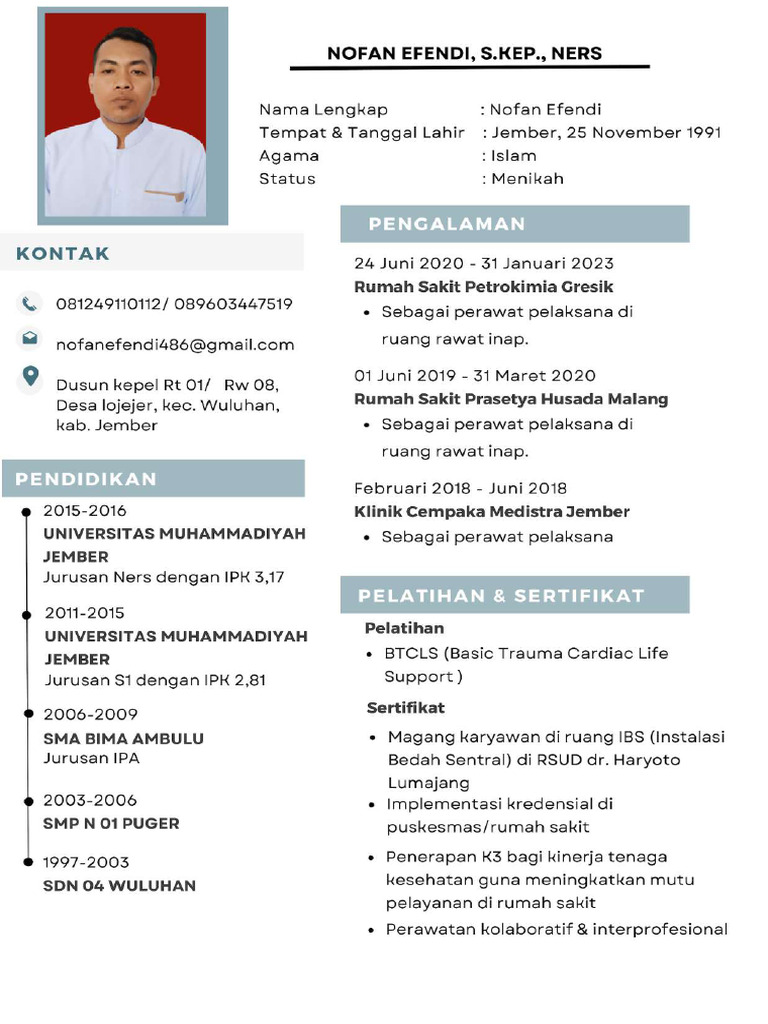 Nofan Efendi CV | PDF