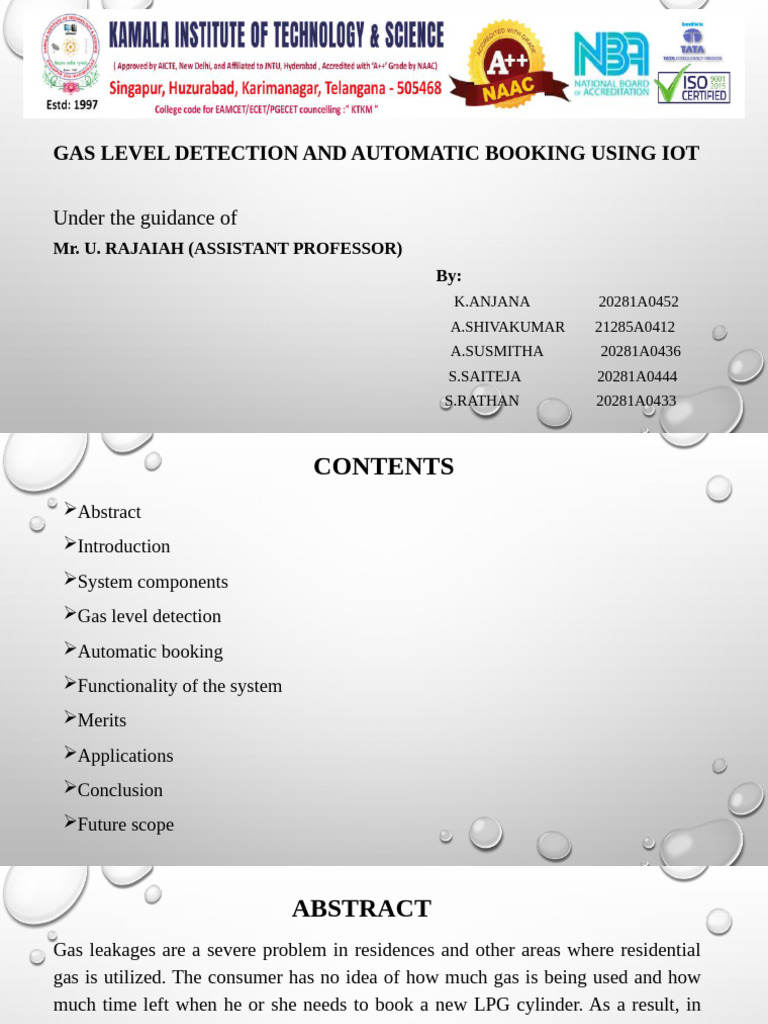 Gas Level Detection &automatic Booking Using IoT | PDF | Internet Of ...