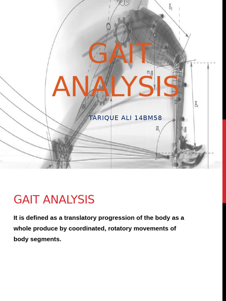 GAIT ANALYSIS ppt-1 | PDF