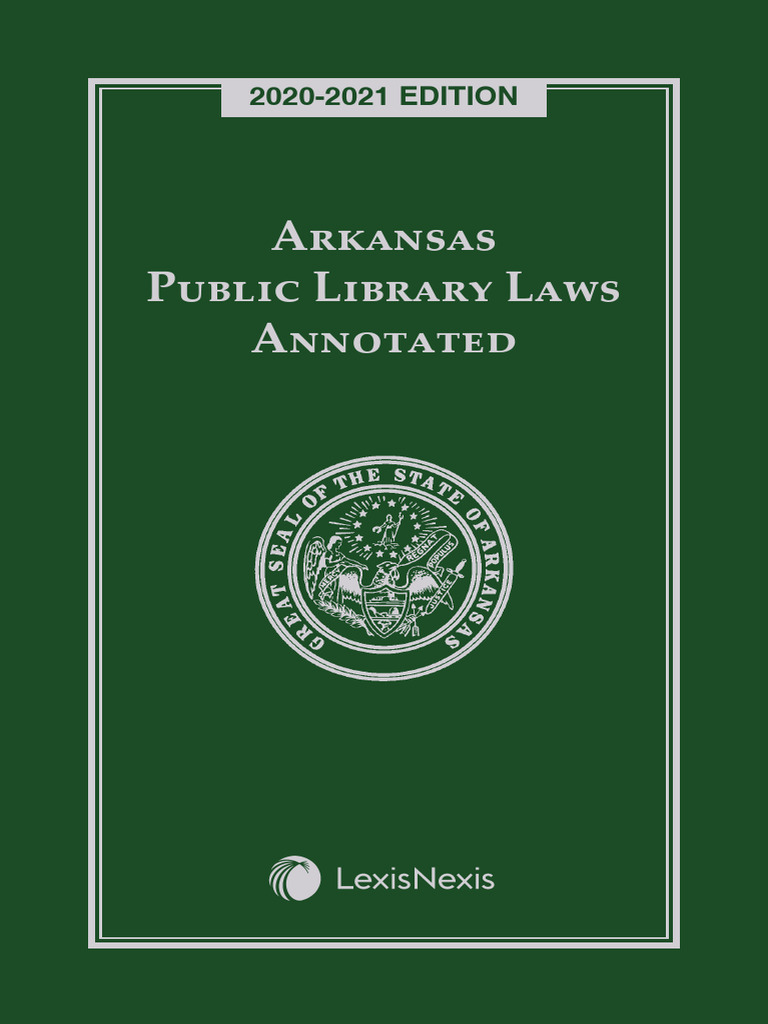 AR Public Library Laws 2020 2021 Edition | PDF | Charitable ...